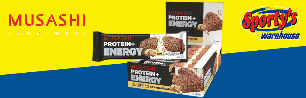 Musashi Protein + Energy Bar | Sporty's Warehouse